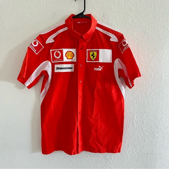 Puma | Shirts | Puma Ferrari Scuderia Mens Polo Shirt Shell Bridgestone ...